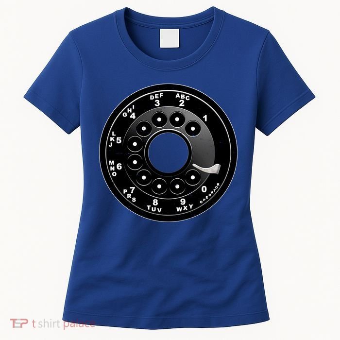 Vintage Retro Rotary Phone Dial Women's T-Shirt | TShirtPalace