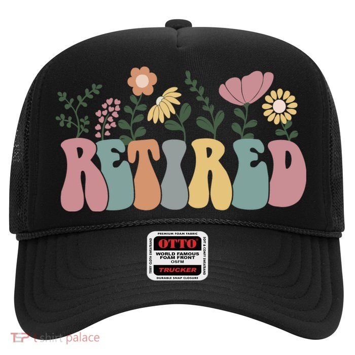 Vintage Retired Retro Retirement Gift For Women Trucker Hat | TShirtPalace