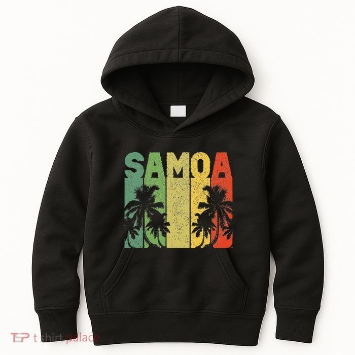 Vintage Samoa Samoan Kids Hoodie | TShirtPalace
