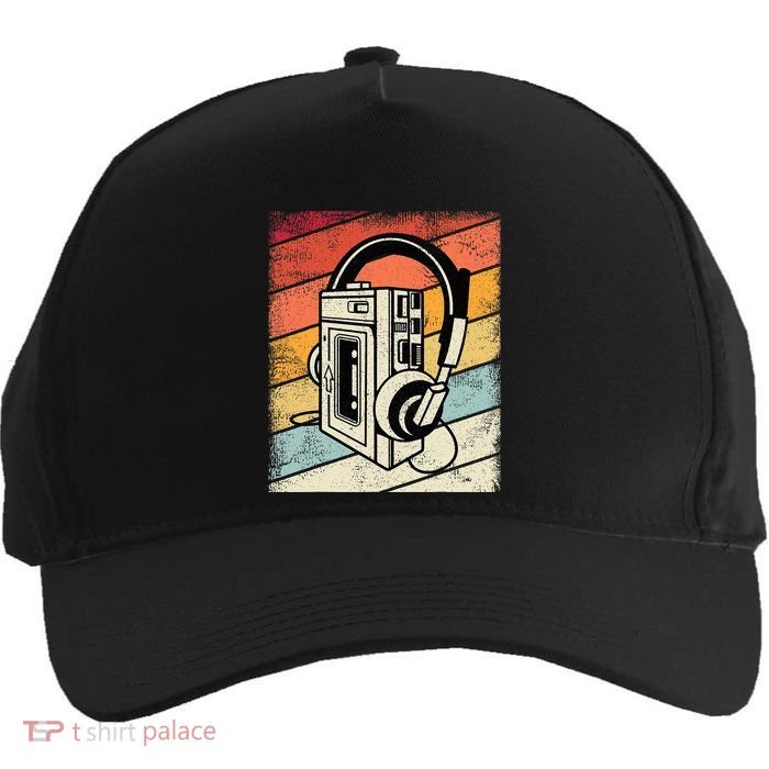 Vintage Walkman Retro 80s 90s Graphic Five-Panel Snapback Cap ...
