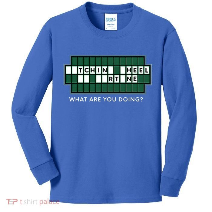 Wheel And Game Show Lovers, Fortune Word Puzzles Kids Long Sleeve Shirt ...