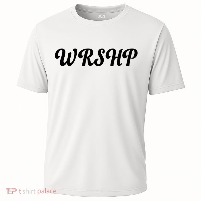 WRSHP Christian Worship Shortened Word Cooling Performance Crew T-Shirt ...
