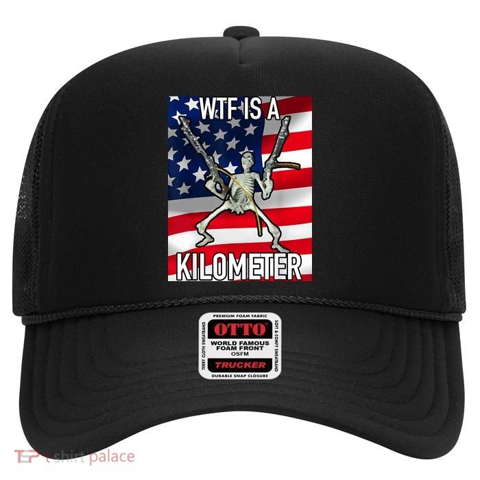 WTF Is A Kilometer July 4th Skeleton Funny Cringey USA Meme Hat ...