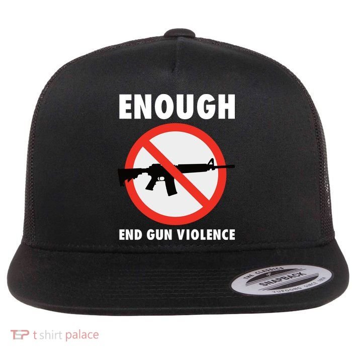 Wear Orange Anti Gun Sign Enough End Gun Violence Flat Bill Trucker Hat ...