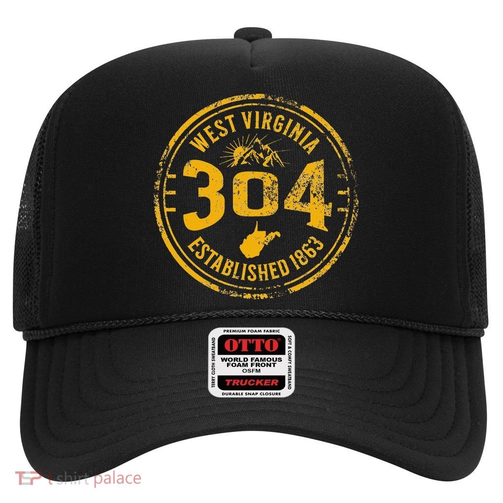 West Virginia Map 304 Home Vintage Hat | TShirtPalace