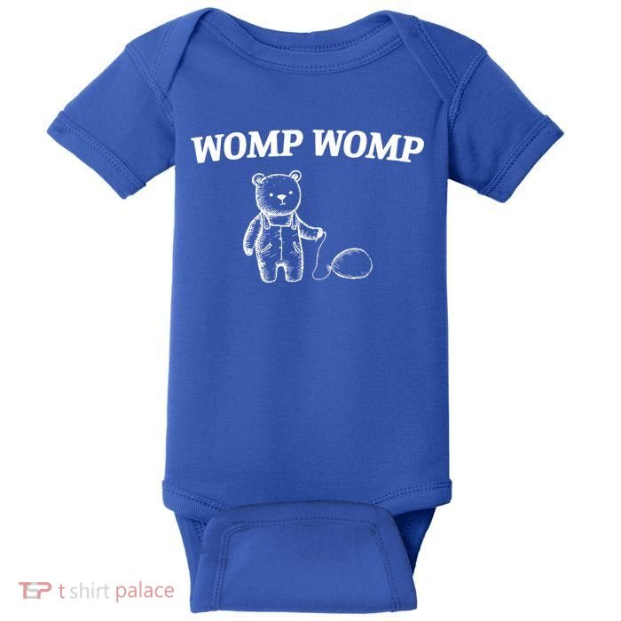 Womp Womp Funny Trending Quote Cartoon Bear Baby Bodysuit | TShirtPalace