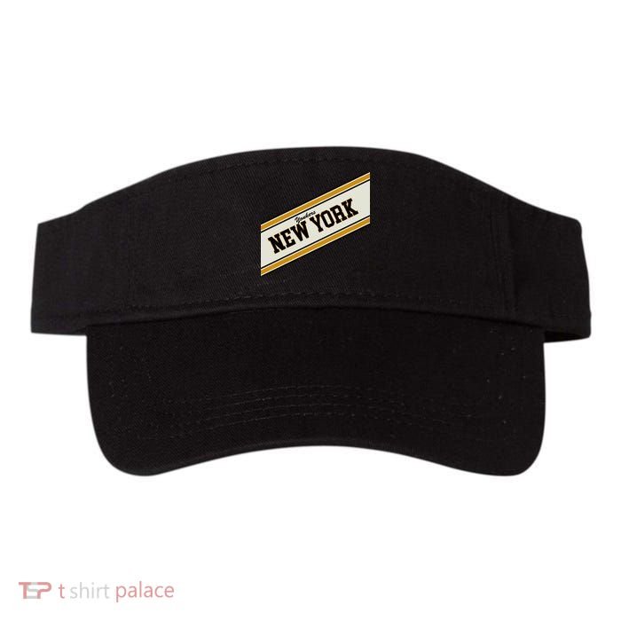 Yonkers New York Varsity Logo Valucap Bio-Washed Visor | TShirtPalace