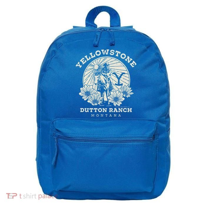 Yellowstone Ranch Solo Horseback Rider 16 in Basic Backpack | TShirtPalace